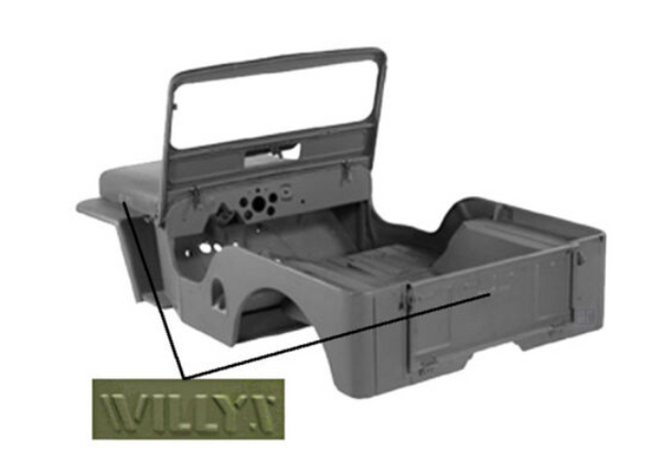 CJ3A Jeep Body Tub Kit – Willys Overland